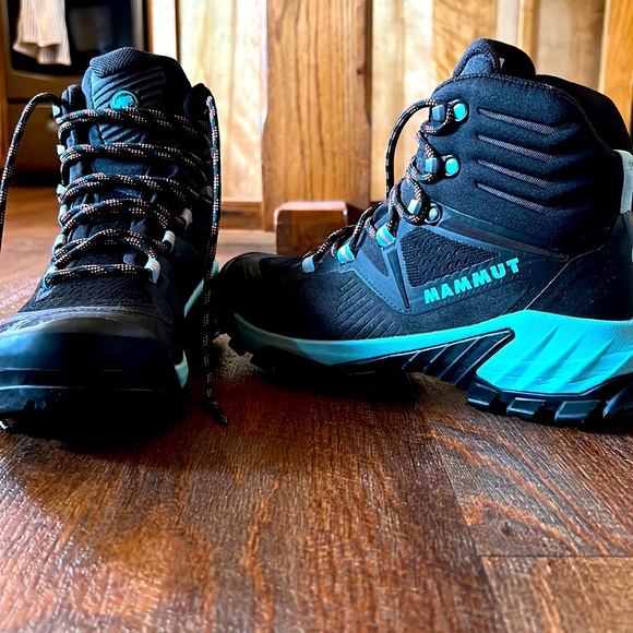 Mammut | Shoes | Sz 8 Us Mammut Womens Hiking Boots Blackteal | Poshmark
